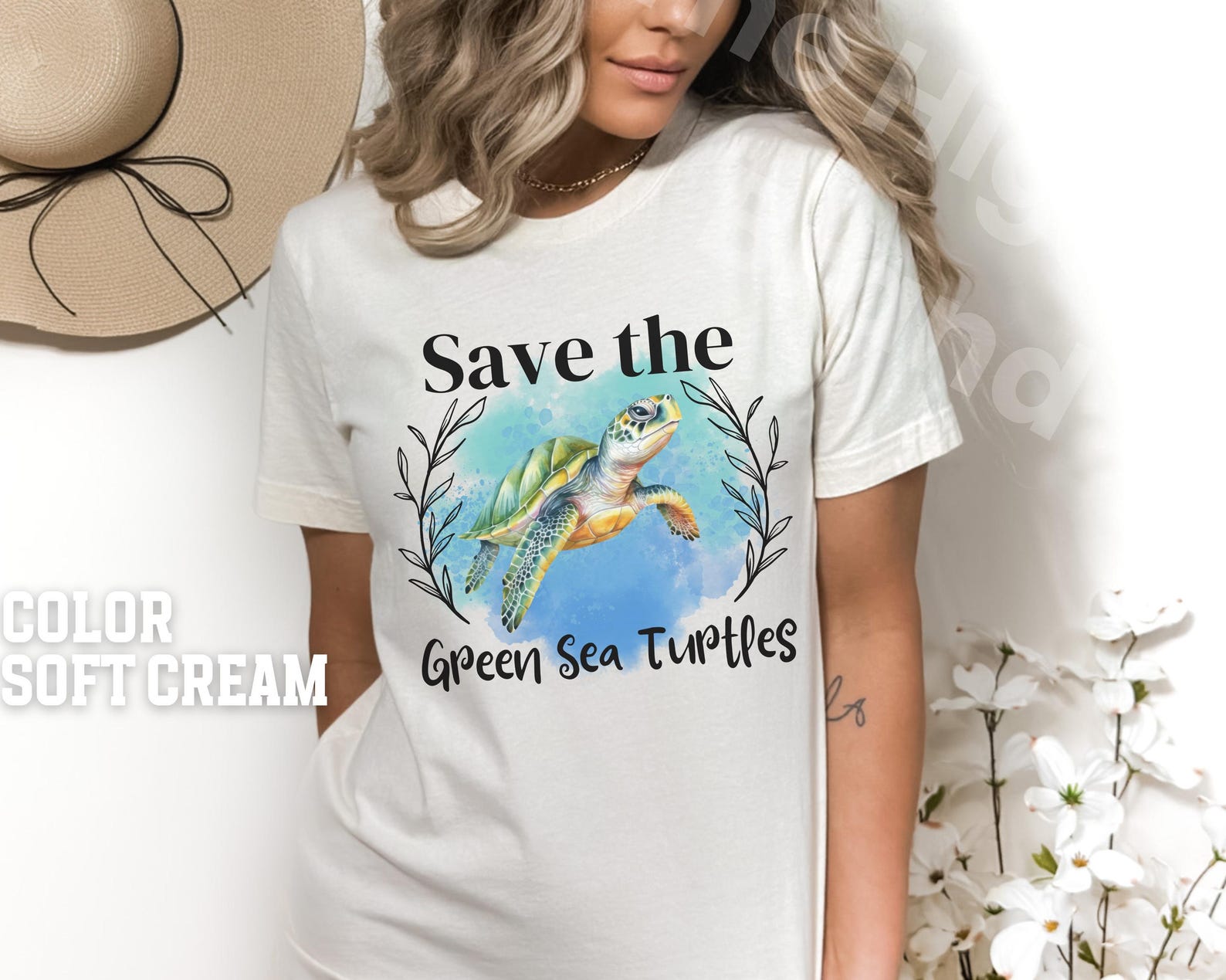 Save the Green Sea Turtles Shirt, Gift for Turtle Lovers, Protect Ocean ...