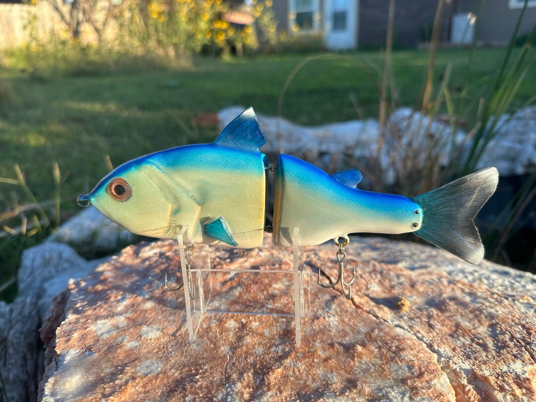 Handmade Wooden Glide Bait - Slow Sinking With Stand - Etsy