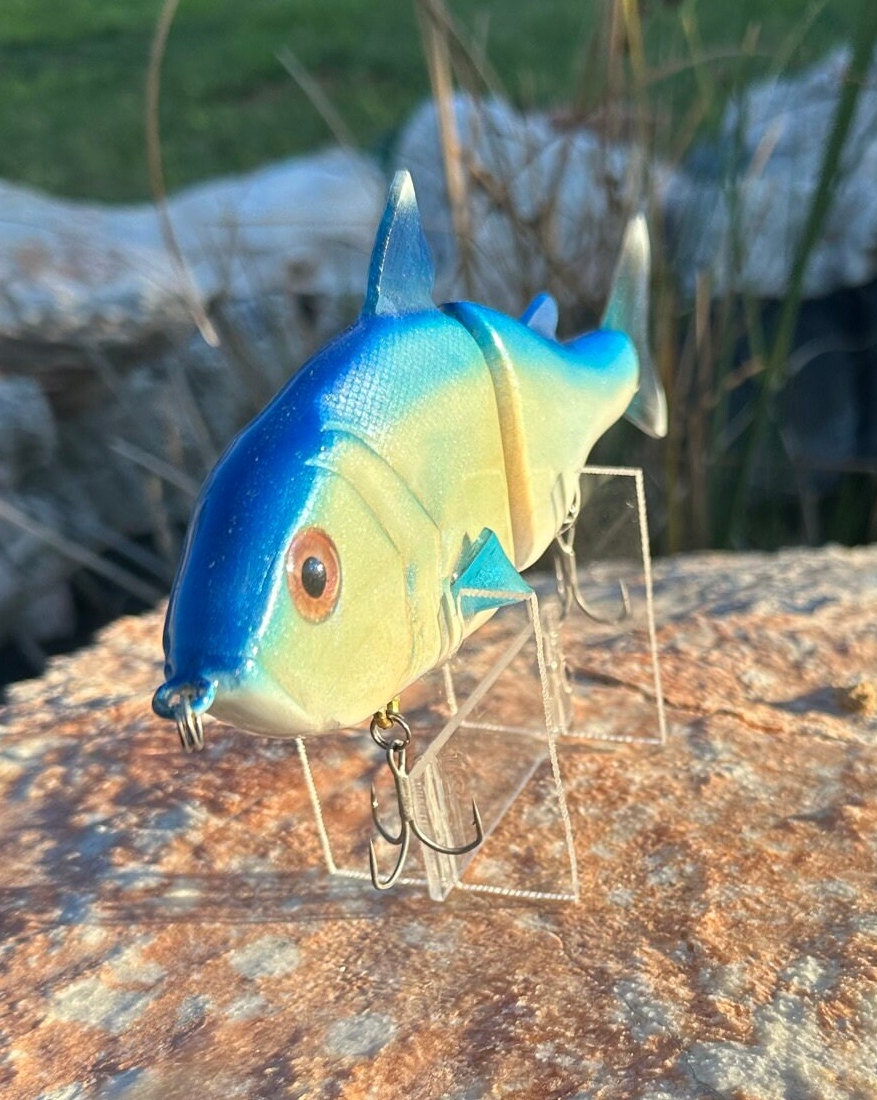 Handmade Wooden Glide Bait - Slow Sinking With Stand - Etsy