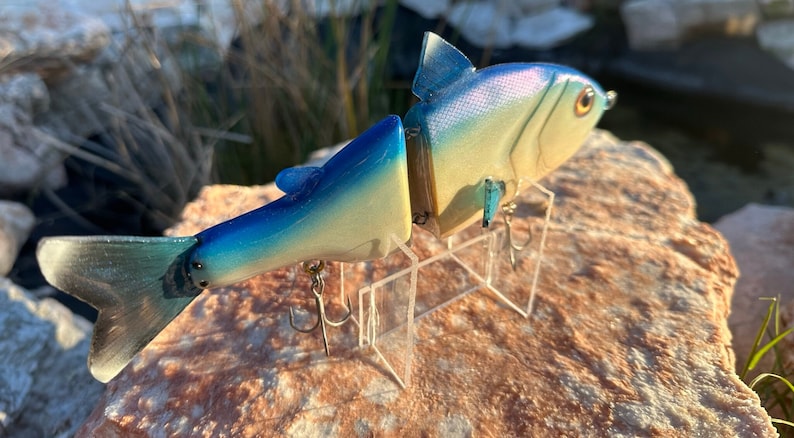 Handmade Wooden Glide Bait - Slow Sinking With Stand - Etsy