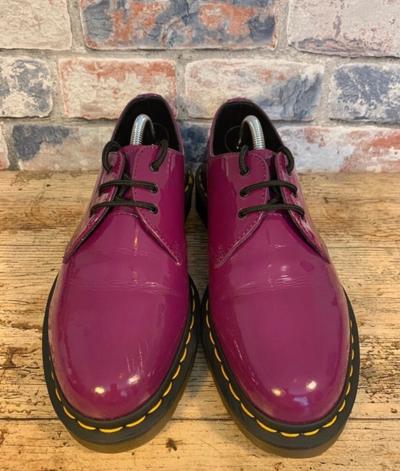 Limited Edition Dr. Martens 10084 Purple Patent Leather Shoes Size 7 ...