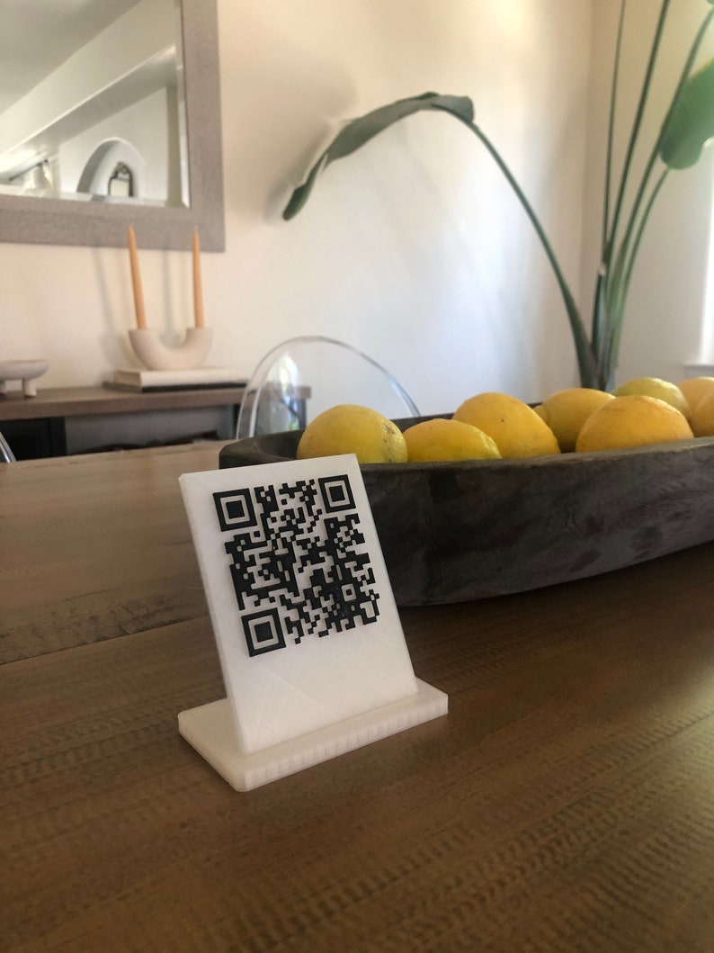 Custom 3D Printed QR Code Display - Etsy