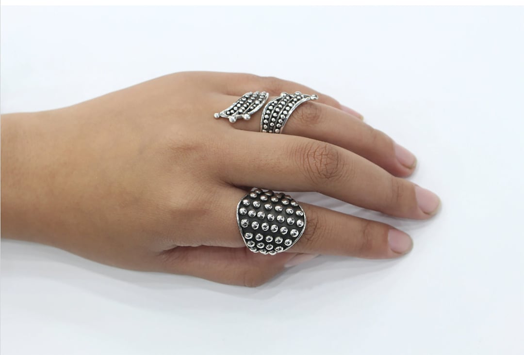 Sterling Silver Statement Rings for Women Chunky Silver Rings Handmade ...