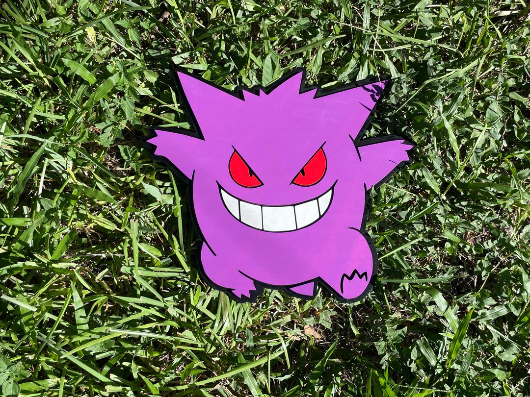 Wood 3D Gengar Ghost Pokémon Wall Art - Etsy