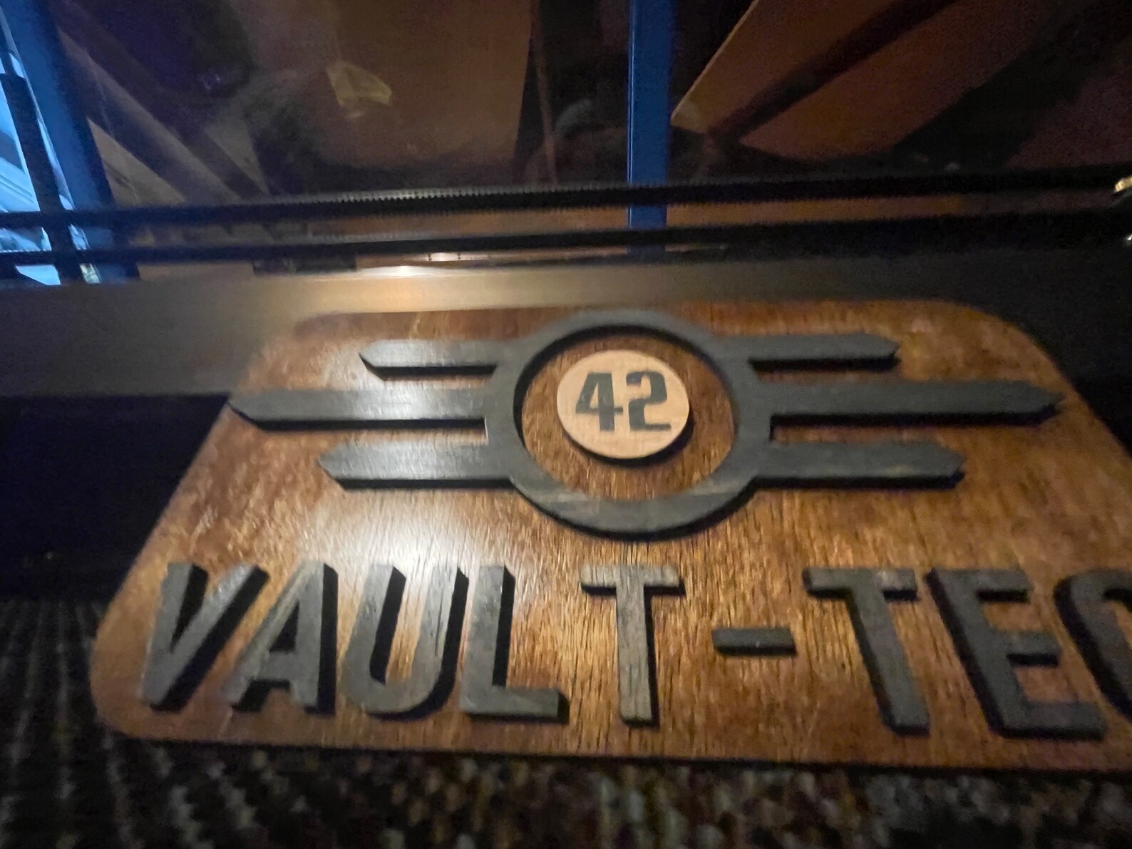 Customizable 3D Vault Tec Sign. Text Numbers - Etsy