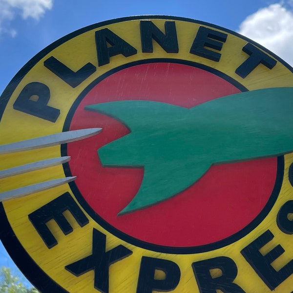Planet Express Wood Sign - Etsy