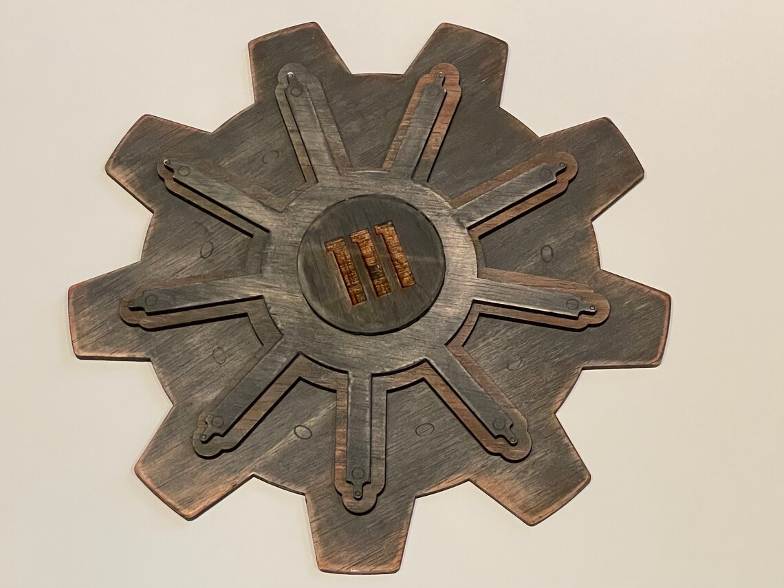 3D Vault Door Wall Art Inspired by Fallout. Customizable - Etsy