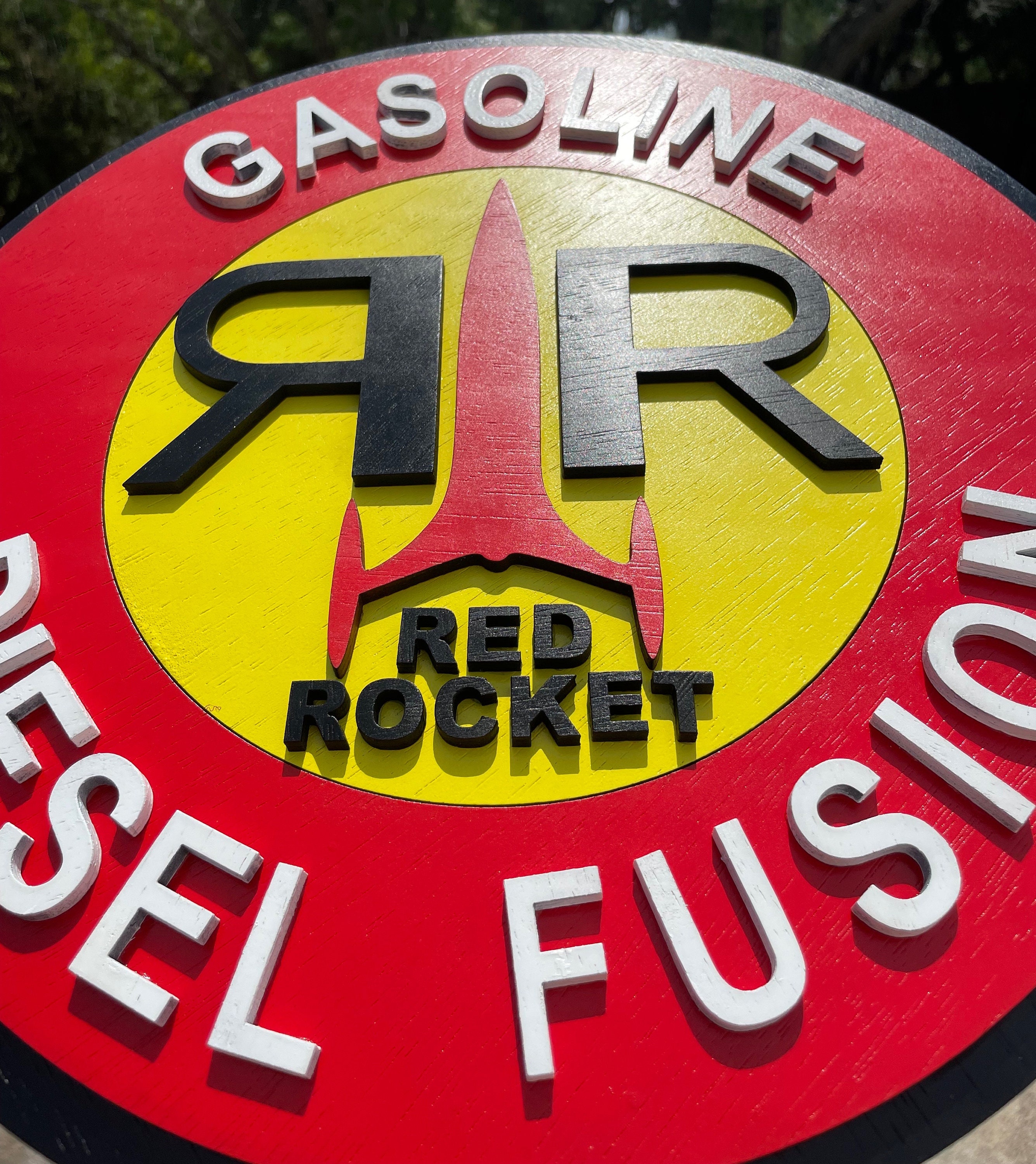 Wood 3D Red Rocket Logo Wall Art Inspired by Fallout - Etsy