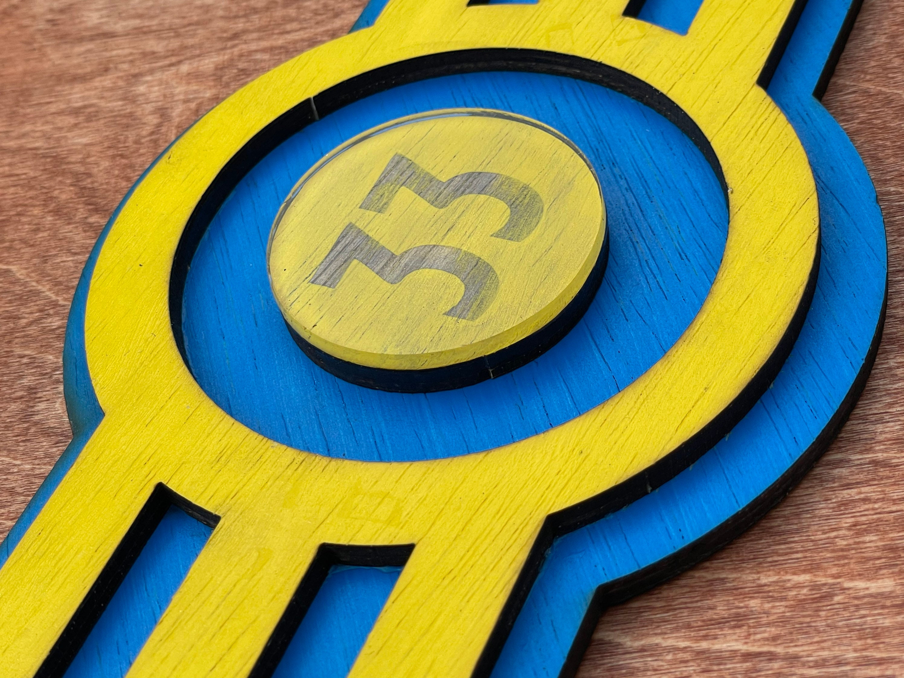 Customizable 3D Vault Tec Sign. Text, Numbers - Etsy