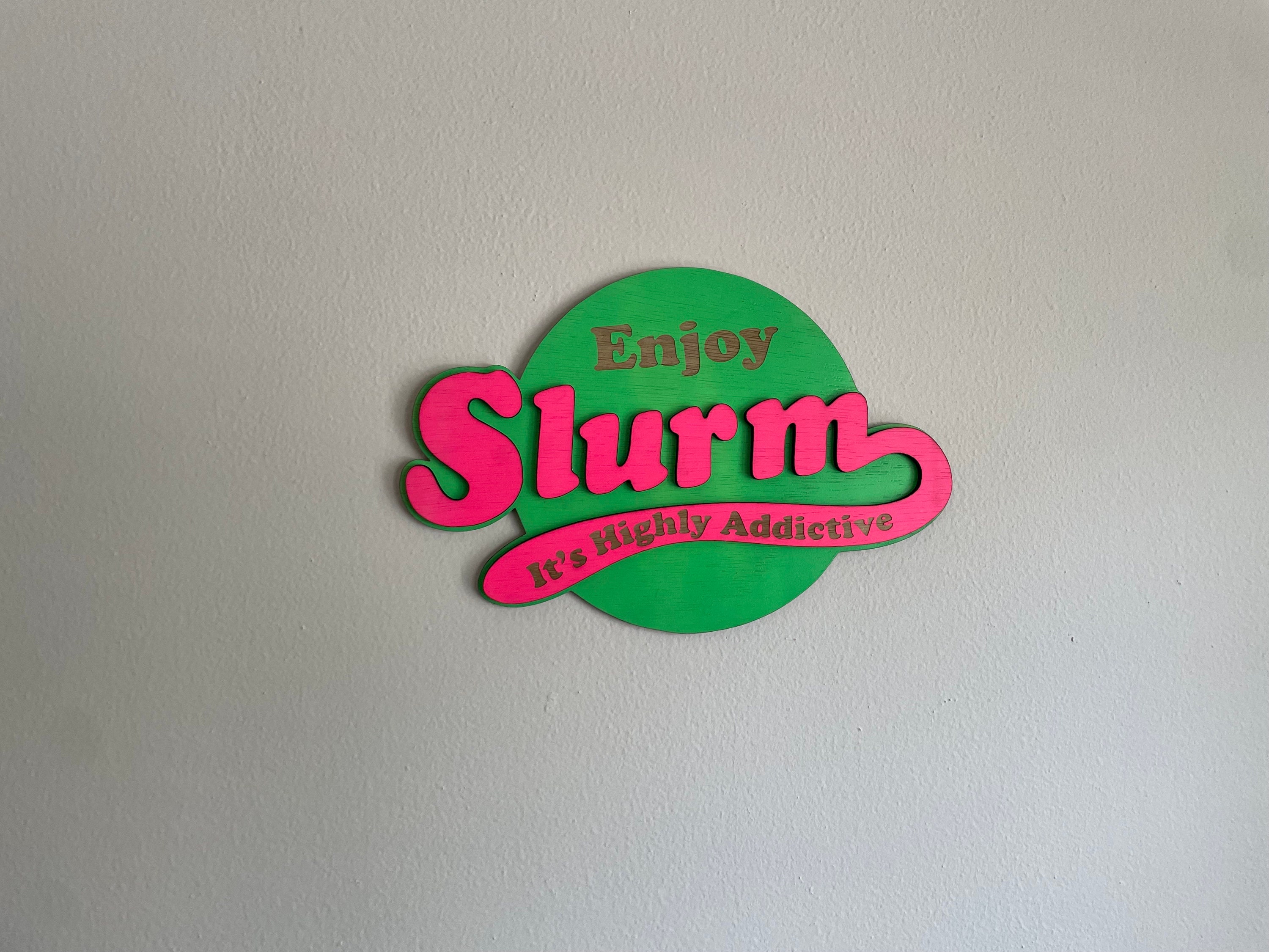 Wood 3D Slurm Logo Wall Art From Futurama - Etsy
