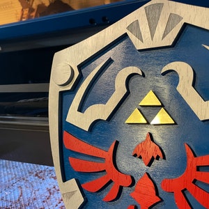 Wood 3D Hylian Shield - Etsy