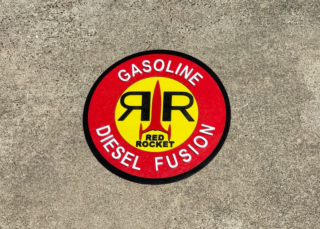 Wood 3D Red Rocket Logo Wall Art Inspired by Fallout - Etsy