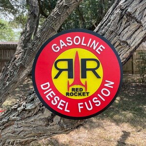 Wood 3D Red Rocket Logo Wall Art Inspired by Fallout - Etsy