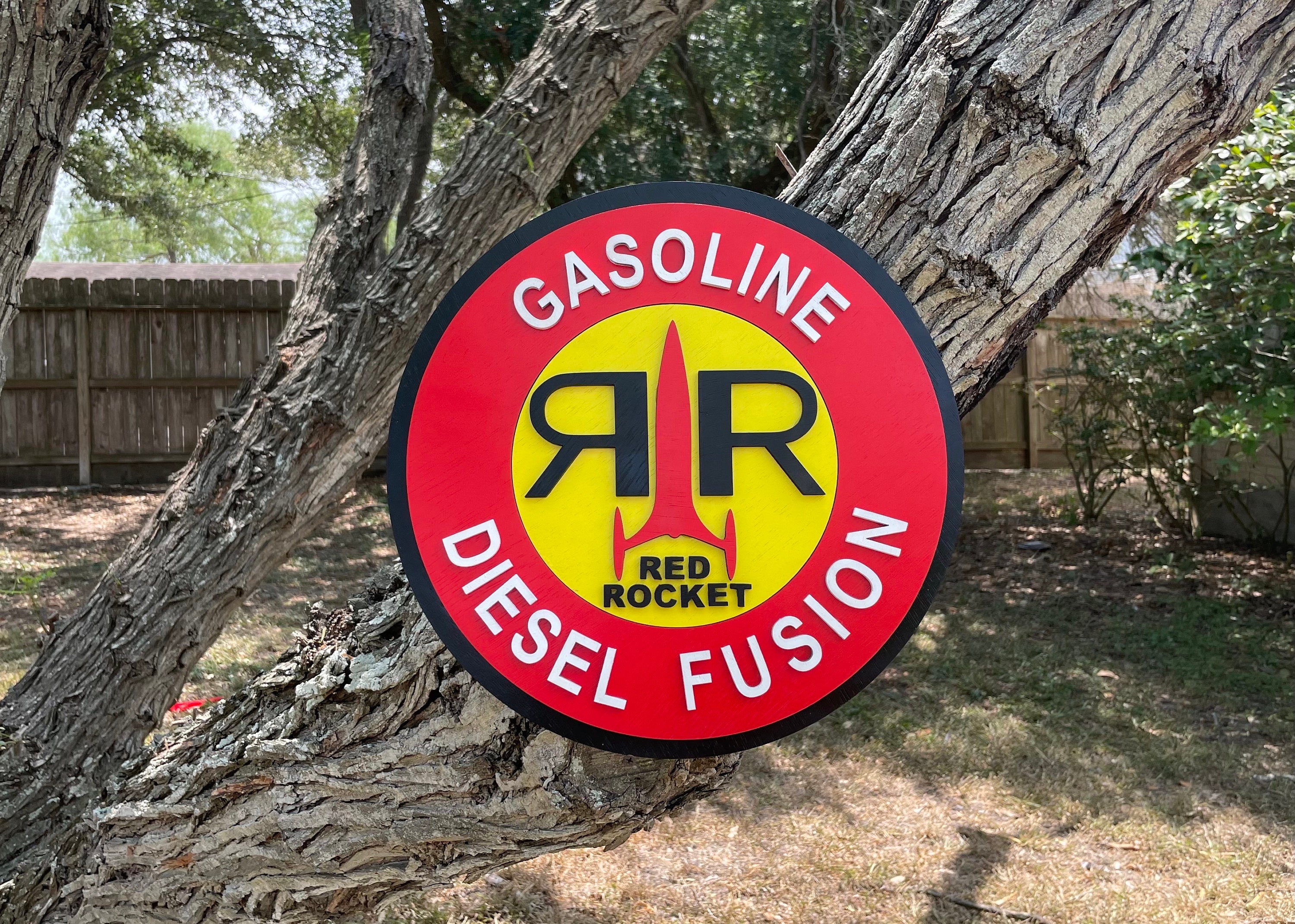 Wood 3D Red Rocket Logo Wall Art Inspired by Fallout - Etsy