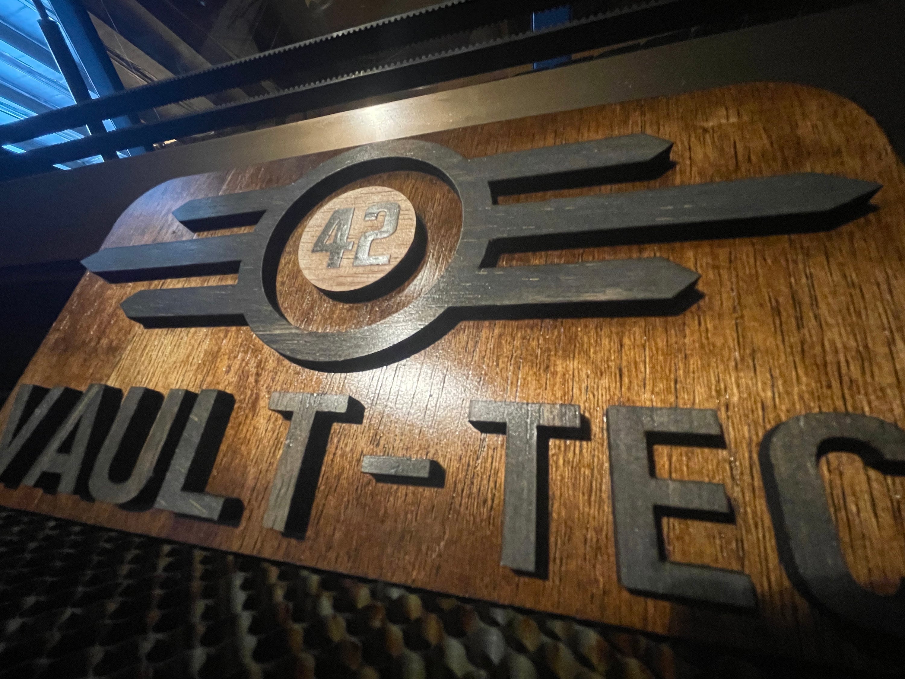 Wood Customizable 3D Vault-tec Wall Art. Text Numbers - Etsy