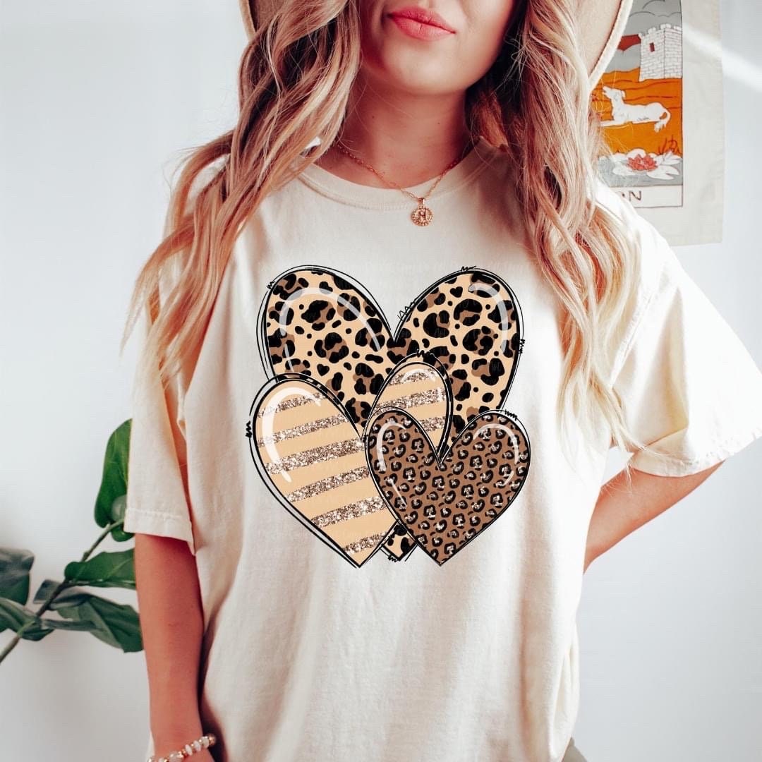 Leopard Heart Shirt - Etsy