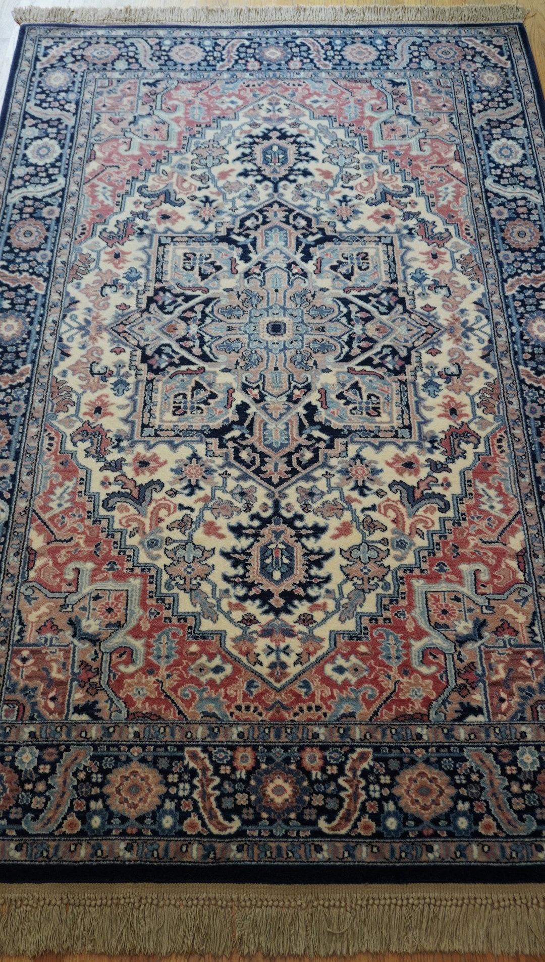 Authentic American Karastan 700-748 Blue Heriz 100% Wool Made in USA ...