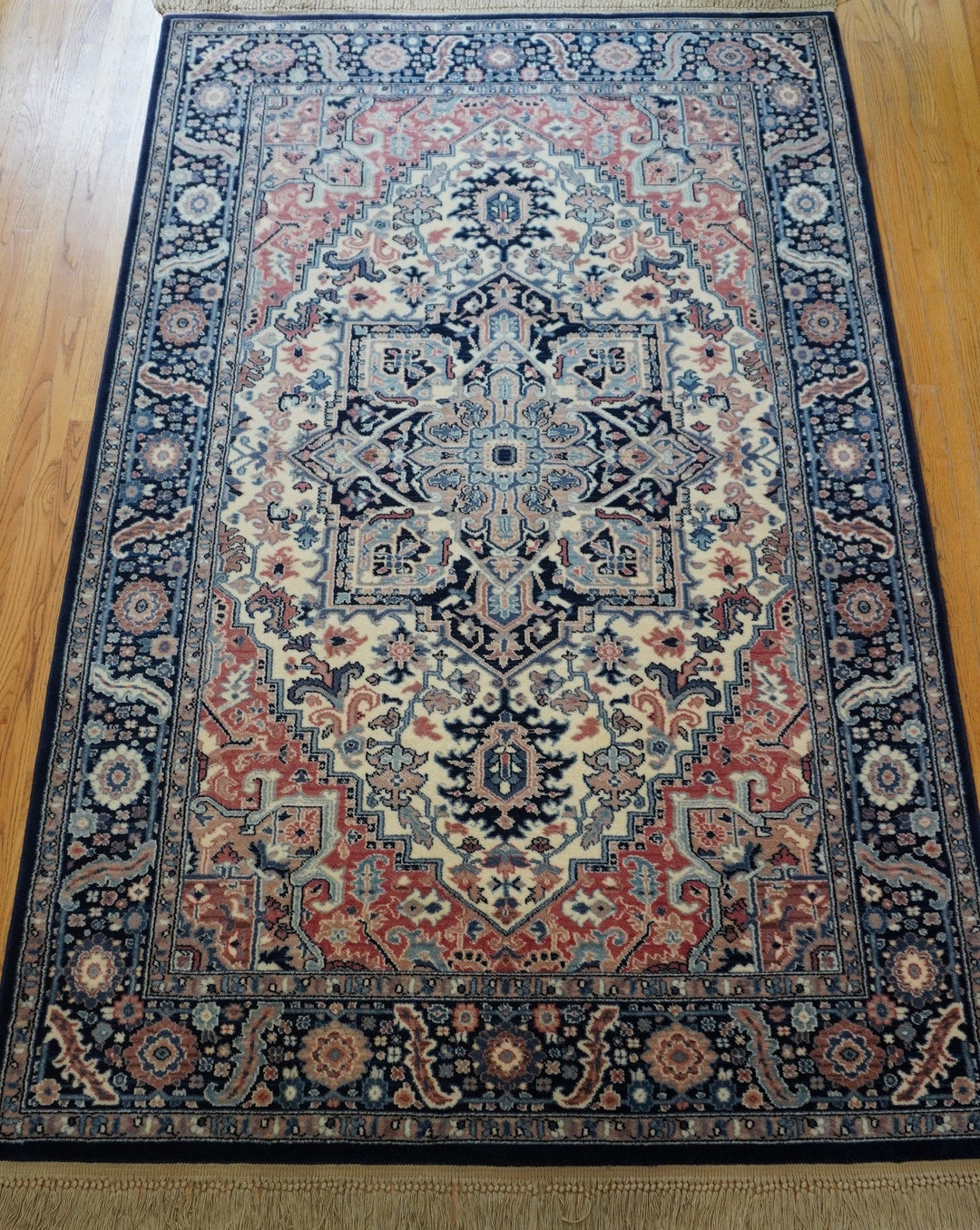 5'9 X 9' Authentic American Karastan Rug Pattern 700-748 Blue Heriz ...