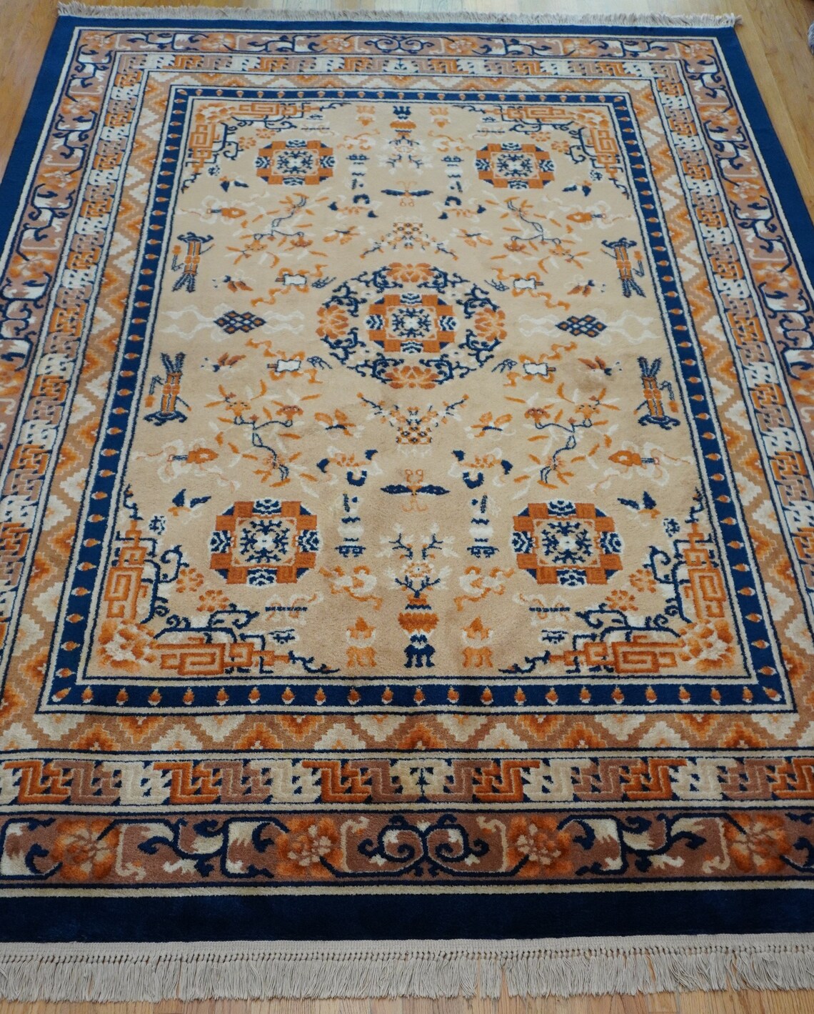 8'8"x12' Authentic Karastan# 727 Cathay Medallion Original Series Wool ...