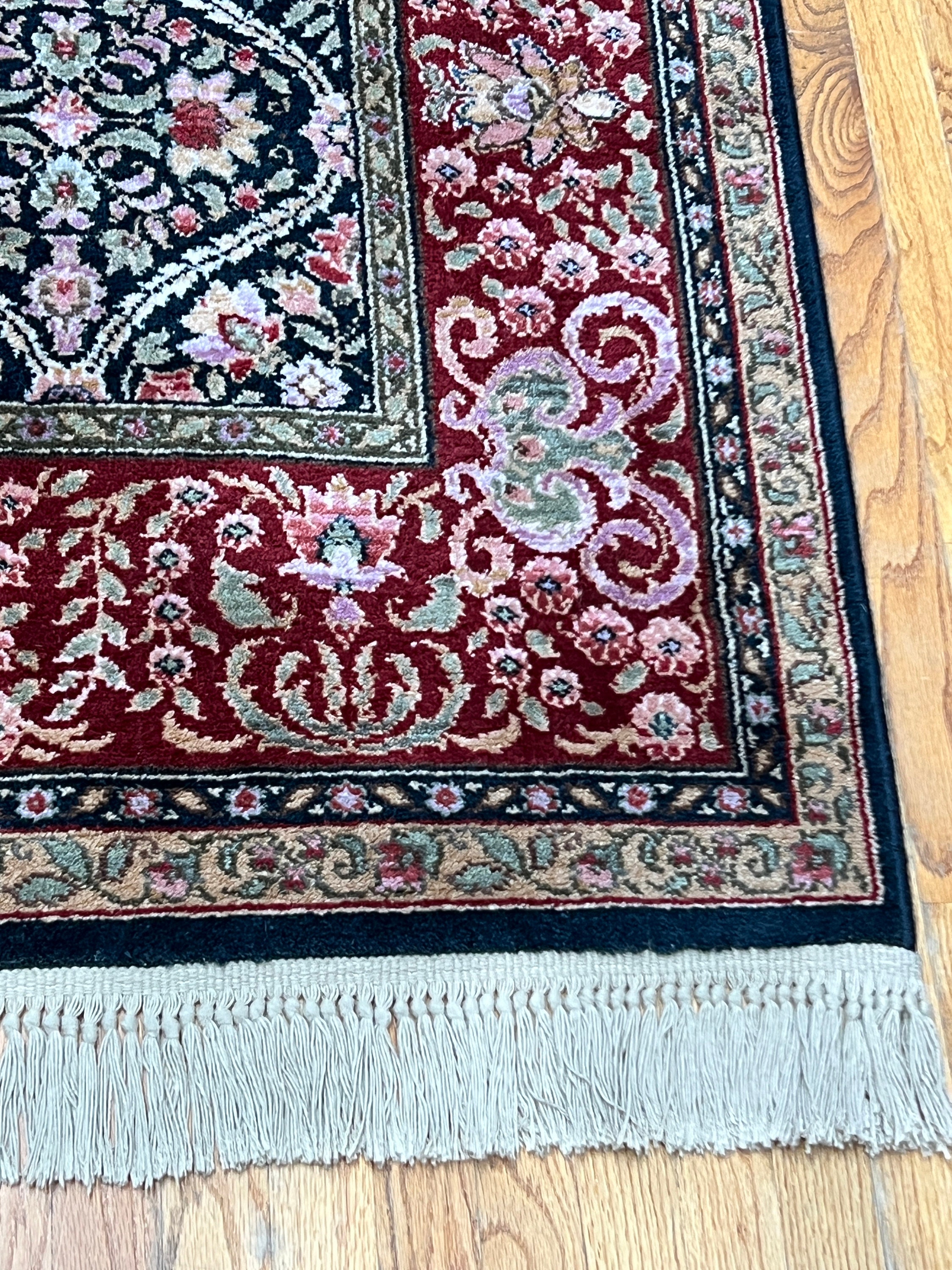 5'9"x9' Authentic Karastan # 705 Navy Panel Kirman Wool Rug - Etsy