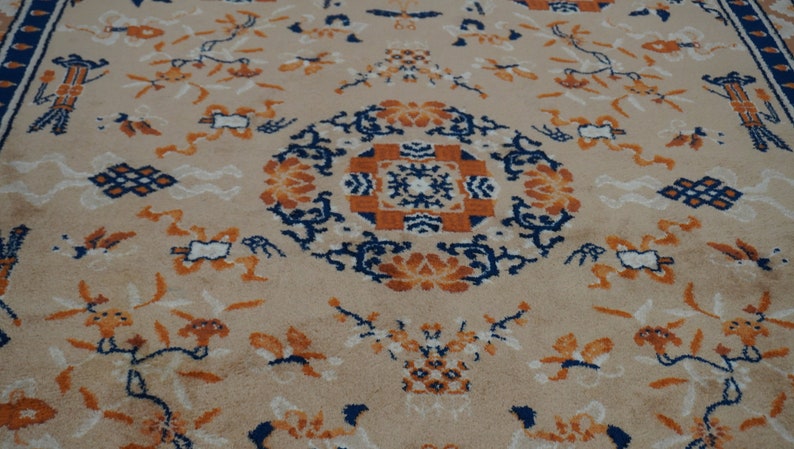 8'8"x12' Authentic Karastan# 727 Cathay Medallion Original Series Wool ...