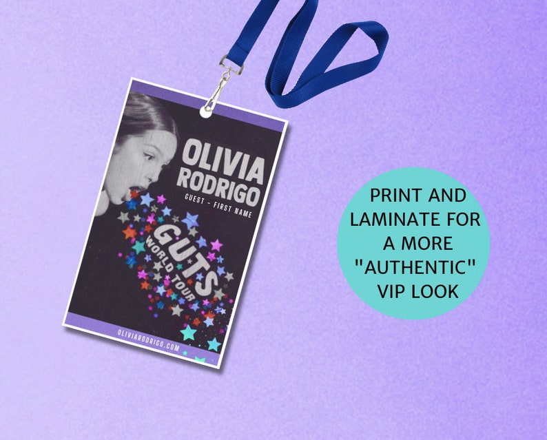 Olivia Rodrigo Guts World Tour Collectors Concert Ticket VIP - Etsy ...