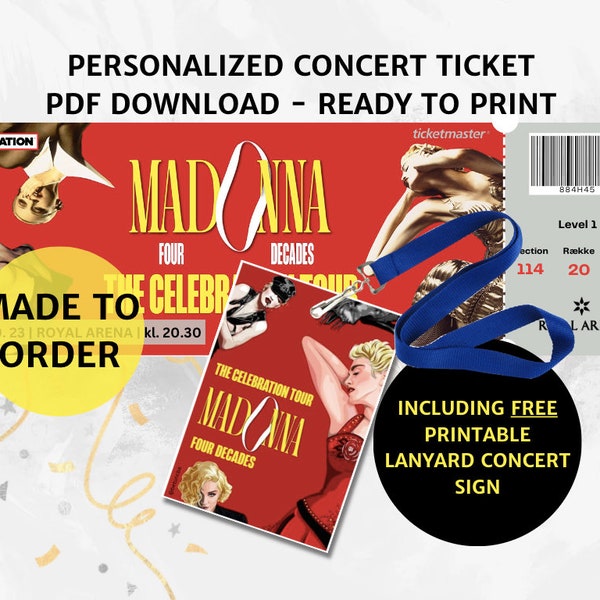 Madonna Tour Merch - Etsy