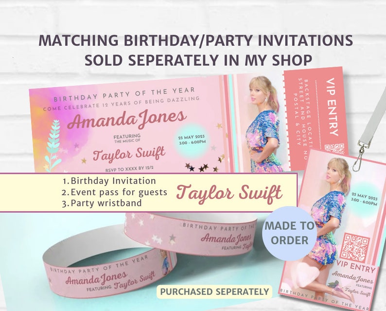 Printable Taylor Swift Banner Pastel Pennant Digital Merch - Etsy