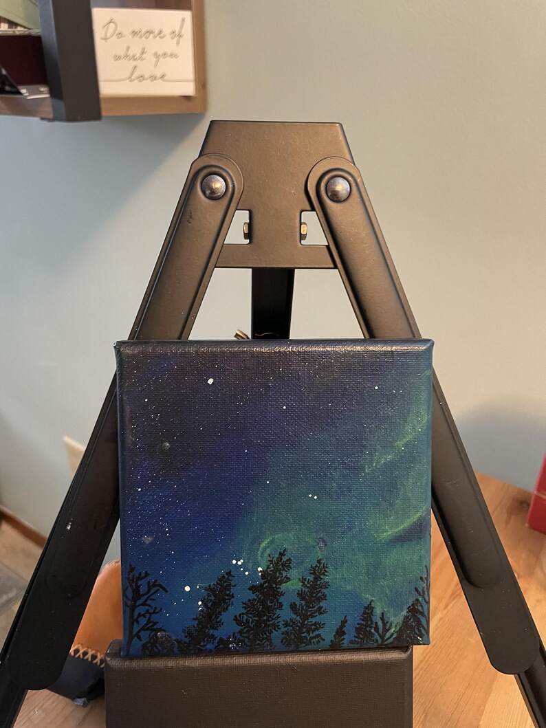Mini Night Sky Hand Painted 4x4 Canvas - Etsy