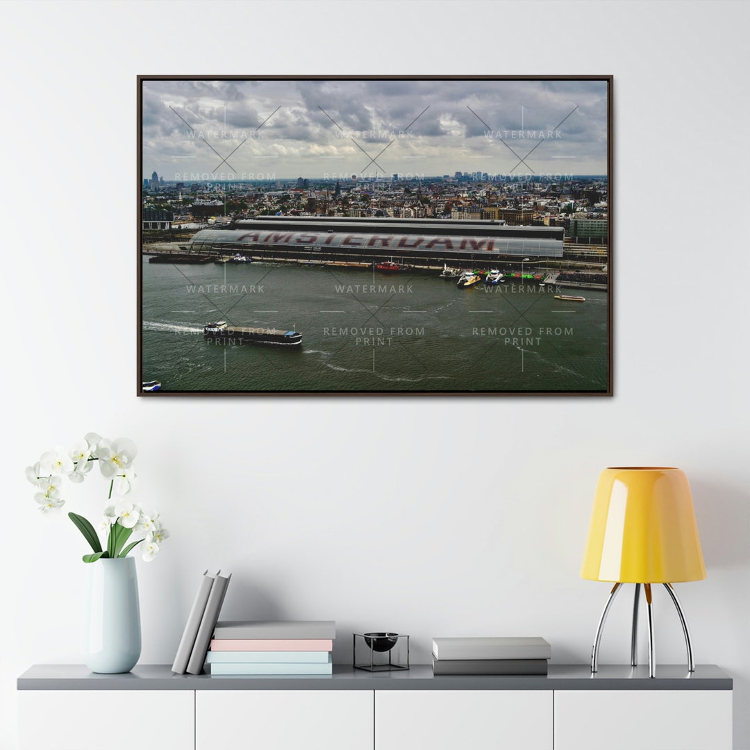 Amsterdam Terminal Framed Gallery Canvas Wrap - Etsy