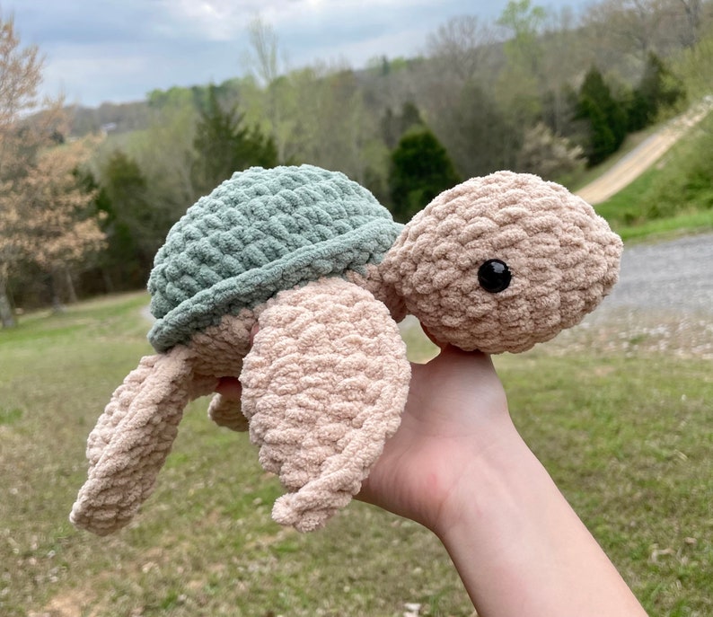 Crochet Turtle Plushie: Custom Color Choice - Etsy