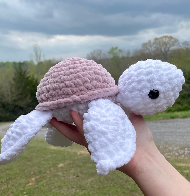 Crochet Turtle Plushie: Custom Color Choice - Etsy