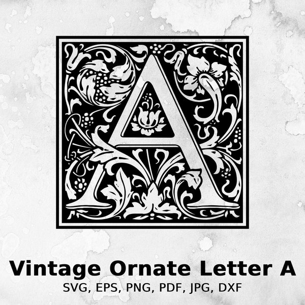 Ornate Letter - Etsy