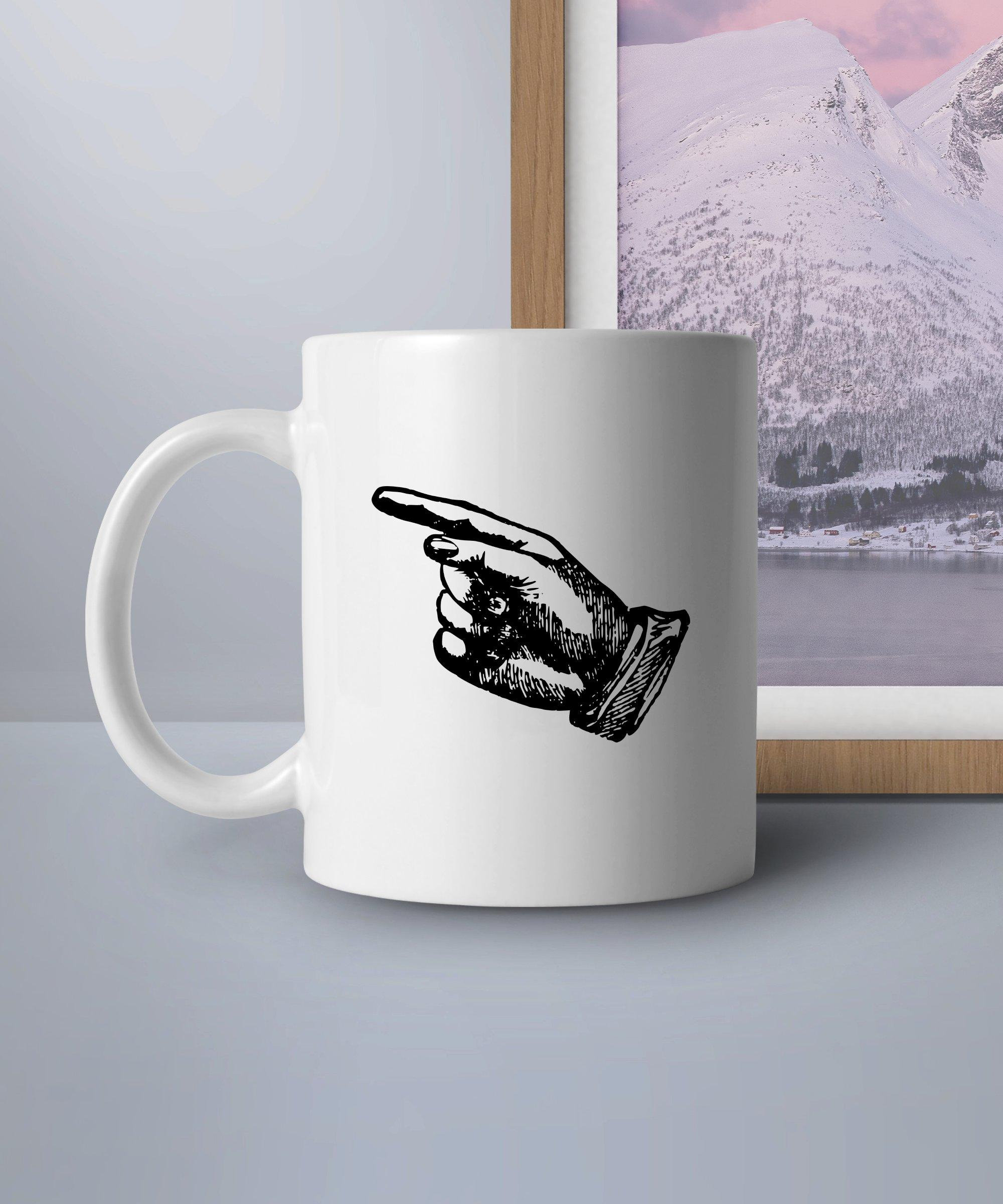 Vintage Pointing Hand 4 Vector Illustration | Vintage, Pointing, Hand ...