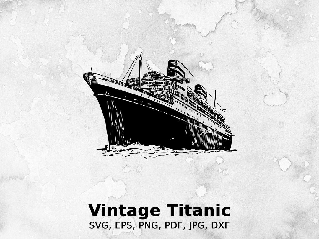 Vintage Titanic Vector Illustration | Titanic, Vintage, Movie, Film ...