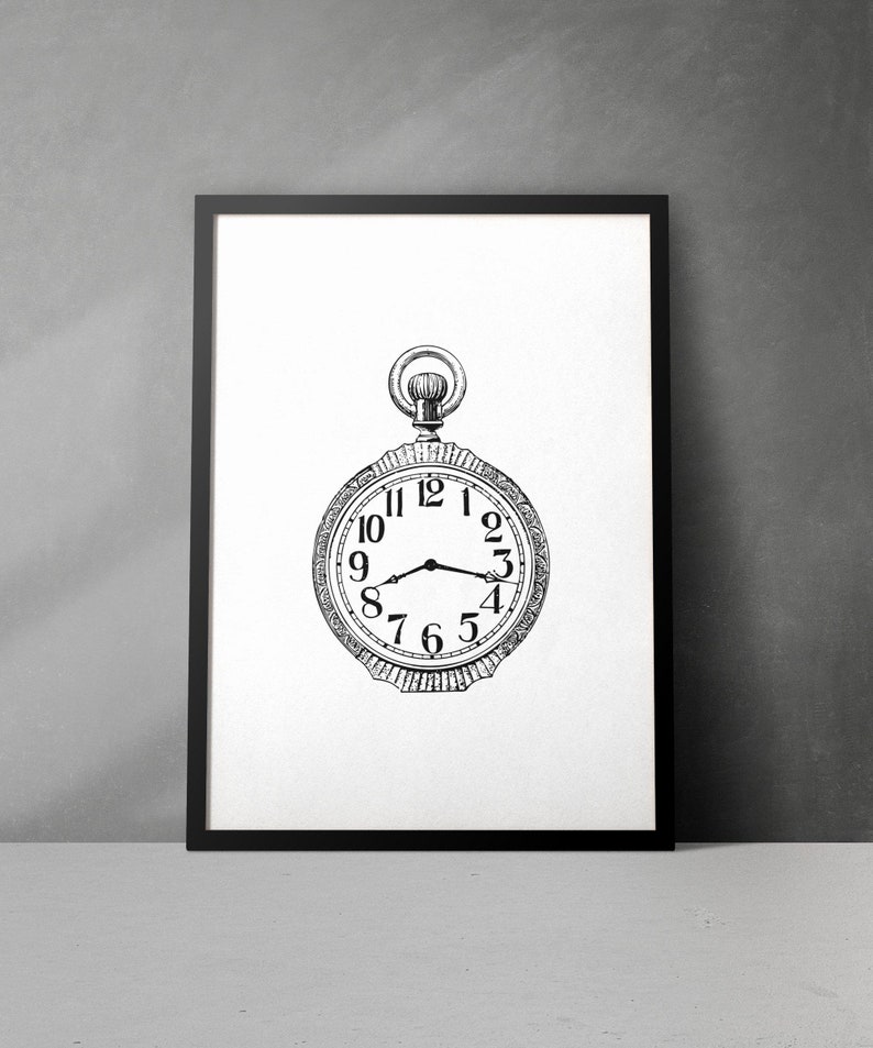 Ilustración vectorial de reloj de bolsillo vintage / vector, reloj ...