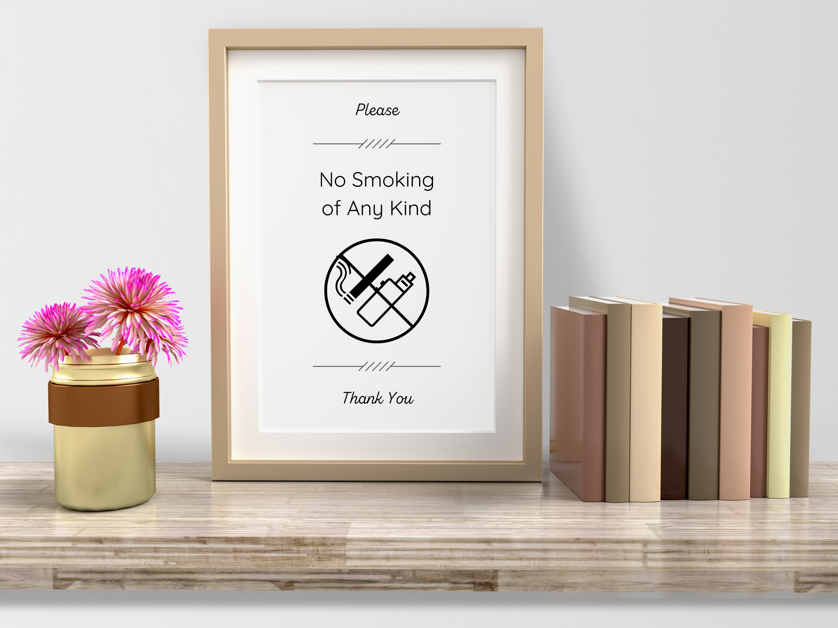 No Smoking Sign Please No Smoking of Any Kind Ready to Print - Etsy