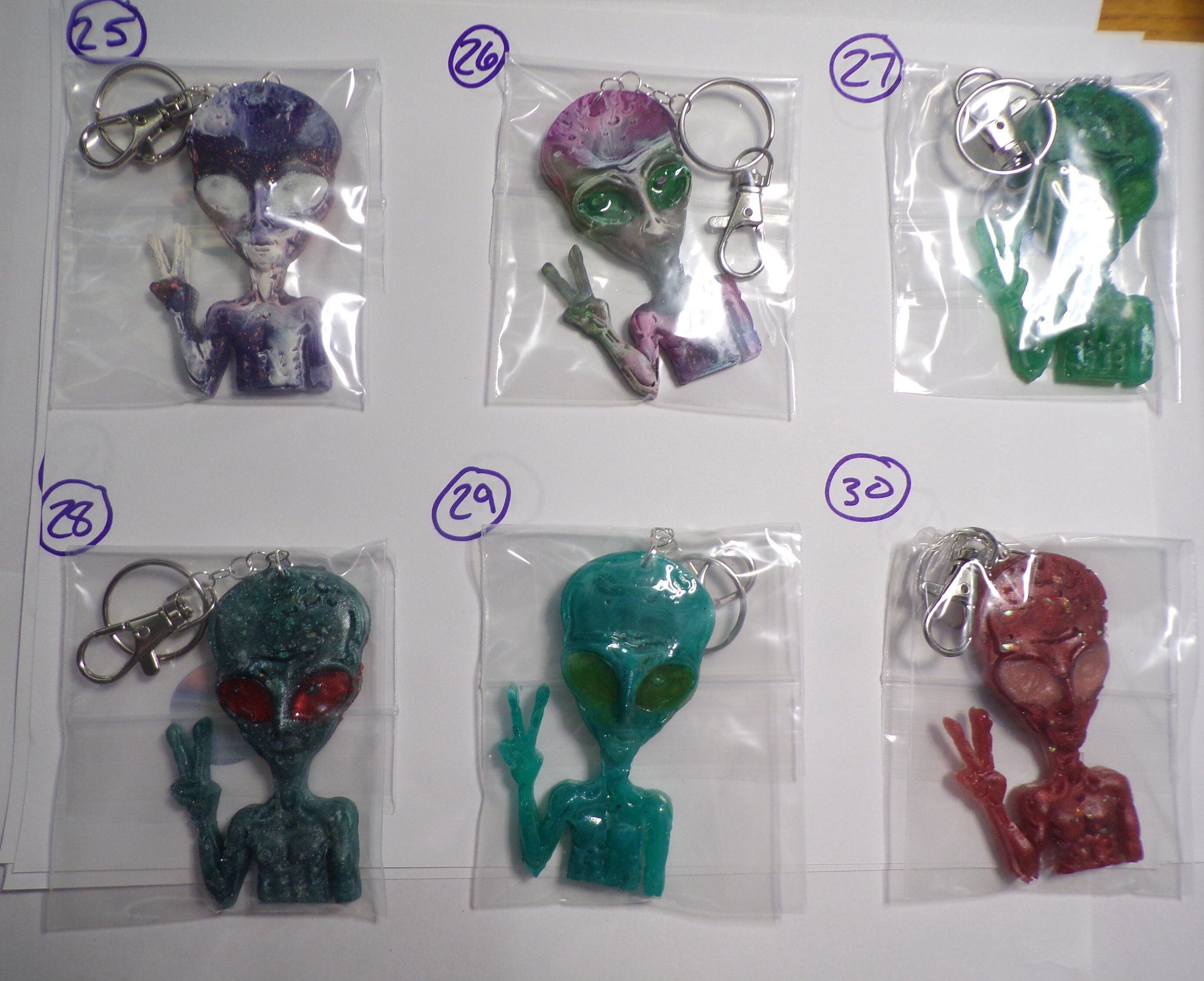 Alien Epoxy Resin Characters Mystery - Etsy