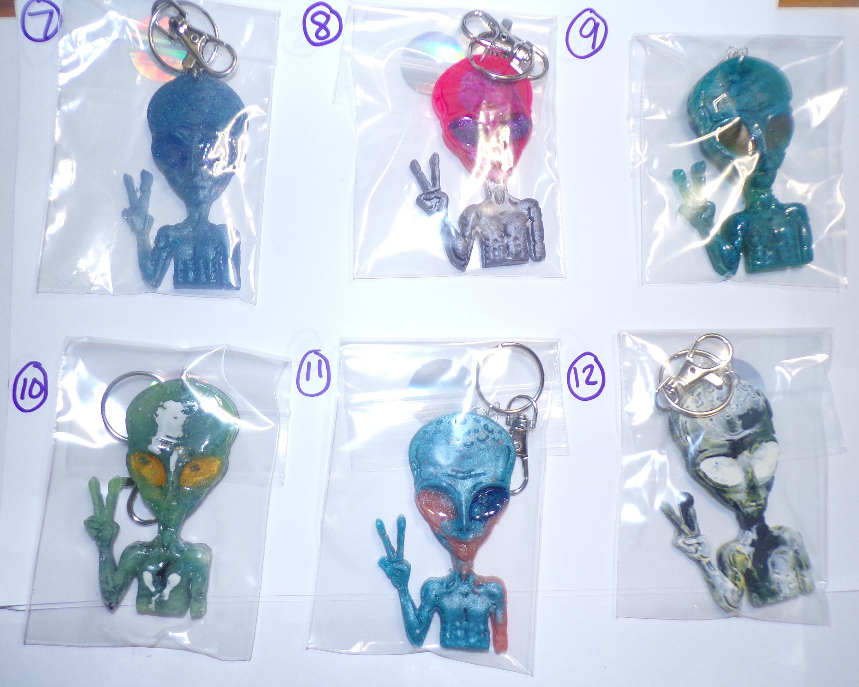 Alien Epoxy Resin Characters Mystery - Etsy