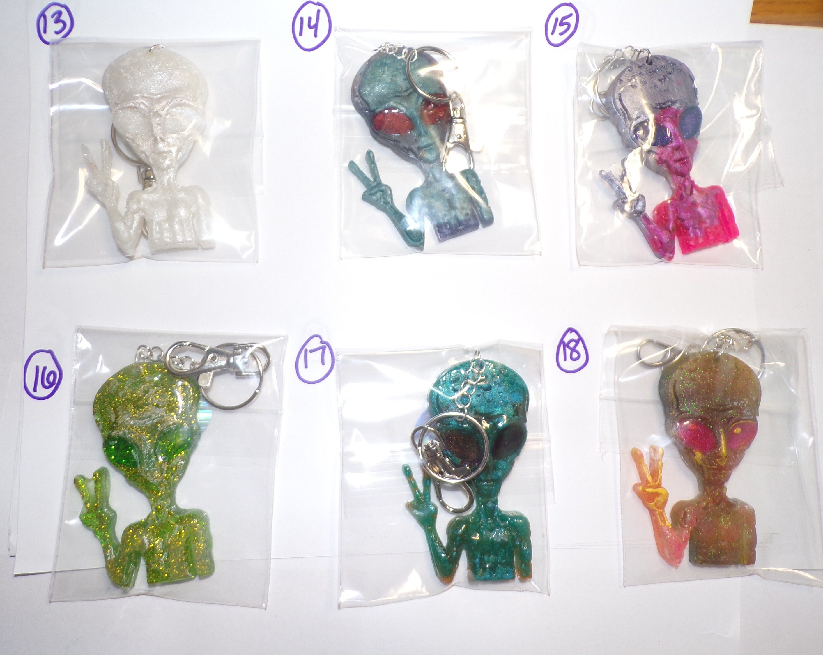 Alien Epoxy Resin Characters Mystery - Etsy