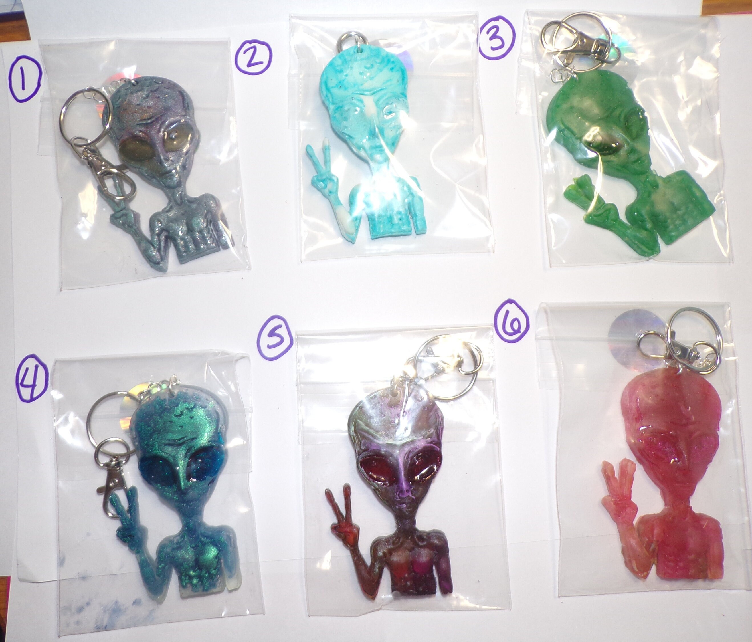 Alien Epoxy Resin Characters Mystery - Etsy
