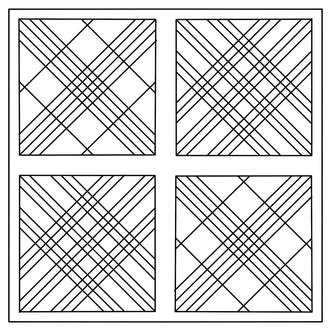 Downloadable and Printable Tartan Coloring Page or Template for Adults ...