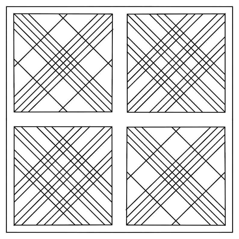 Downloadable and Printable Tartan Coloring Page or Template for Adults ...