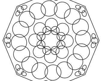 Downloadable and Printable Coloring Page or Template for Adults and ...