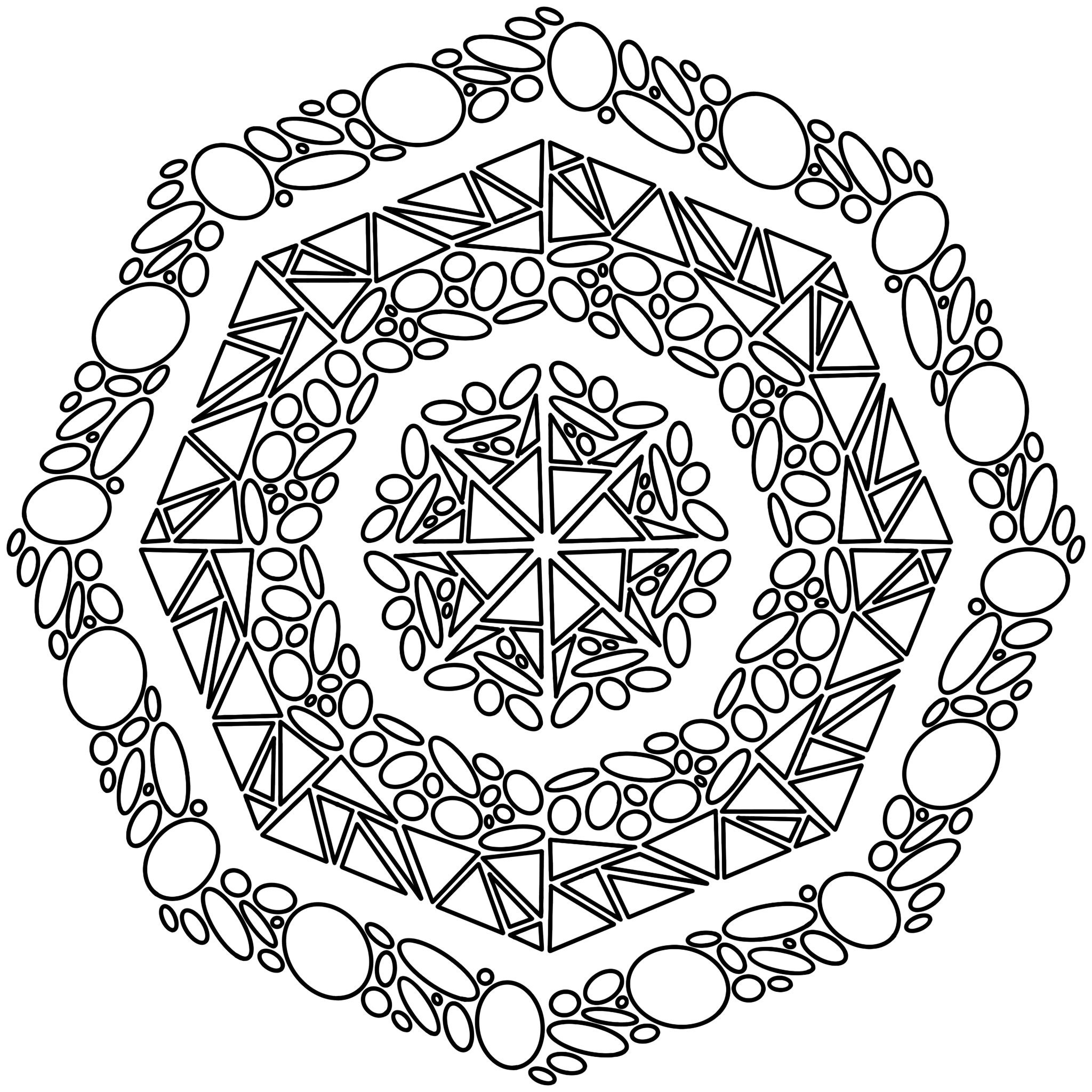 Downloadable and Printable Mandala Coloring Page for Adults and Kids - Etsy