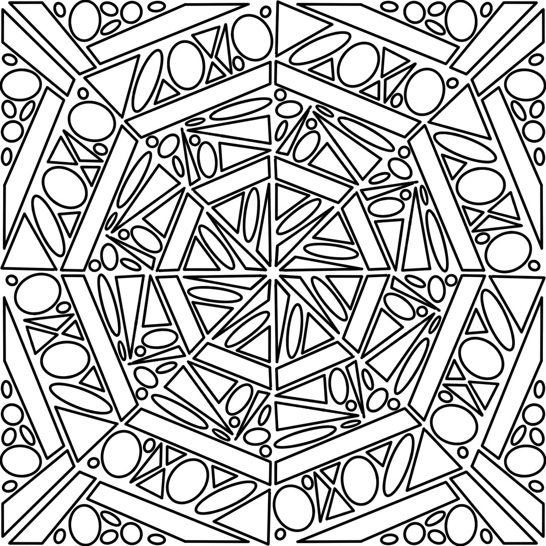 Downloadable and Printable Coloring Page or Template for Adults and ...