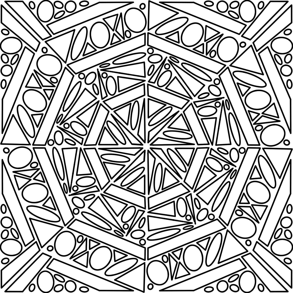 Downloadable and Printable Coloring Page or Template for Adults and ...