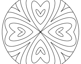 Downloadable and Printable Coloring Page or Template for Adults and ...
