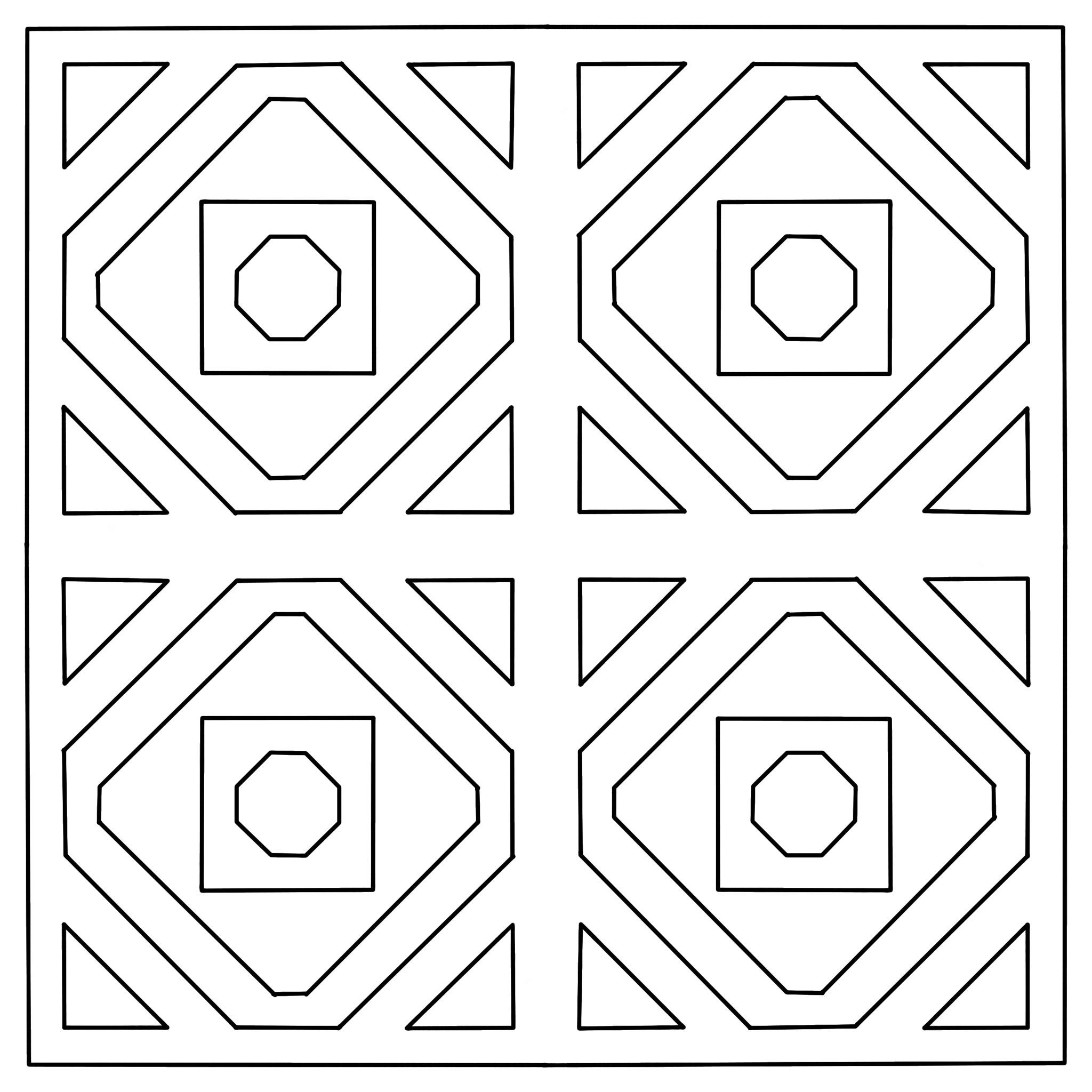Downloadable and Printable Coloring Page or Template for Adults and ...