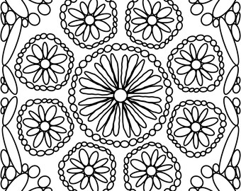 Downloadable and Printable Coloring Page or Template for Adults and ...